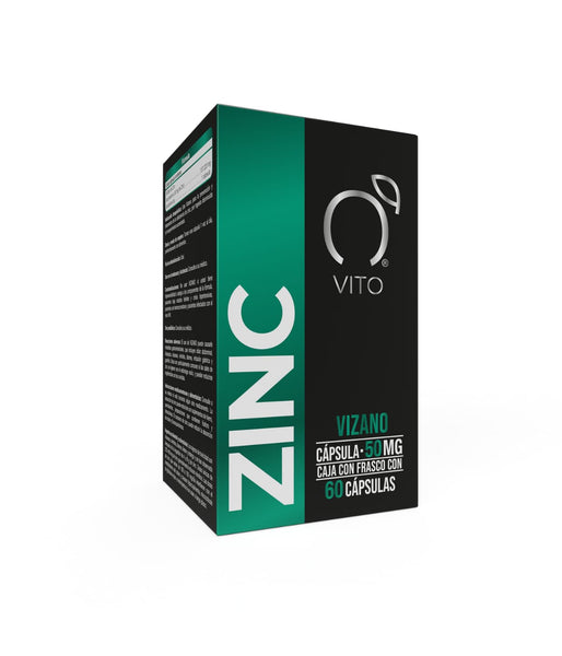 Zinc con 90 cápsulas 50mg – VITO - Vitaminas Totales