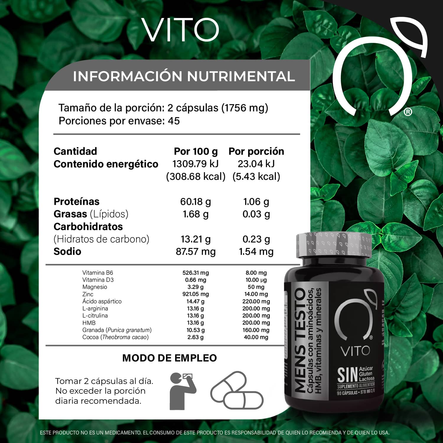 VITO - Vitaminas Totales - Suplementos y medicamentos